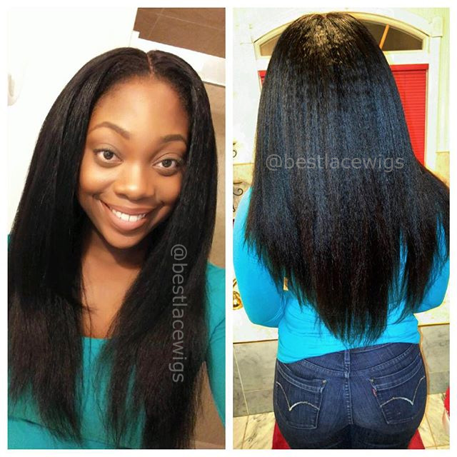 3Pcs Virgin Indian Hair Weaves With 1PC Lace Closure Kinky Straight | www.BestLaceWigs.com
